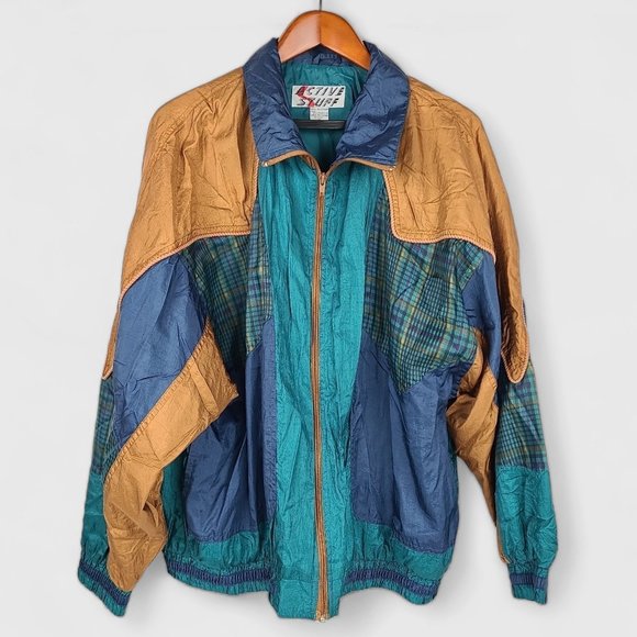 Active Stuff | Jackets & Coats | Vintage 8s 90s Windbreaker Jacket Coat ...